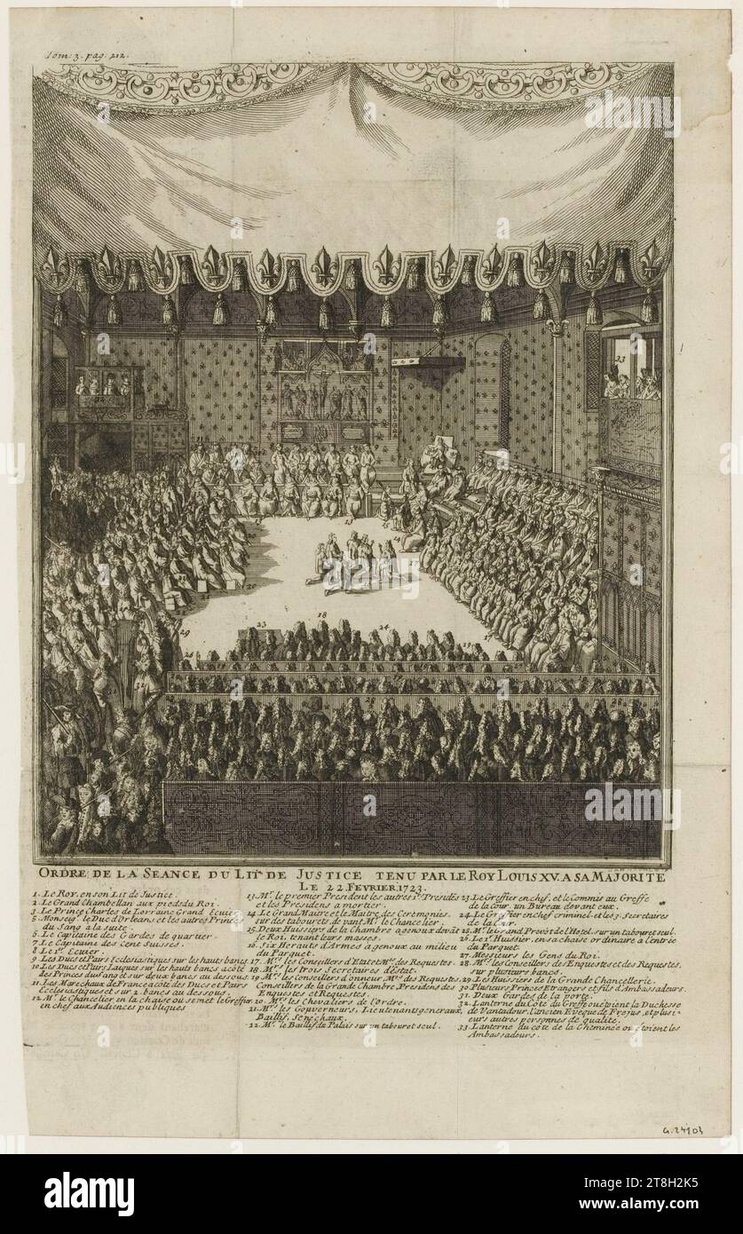 Order of the Session of the Lit de Justice held by King Louis XV at his ...