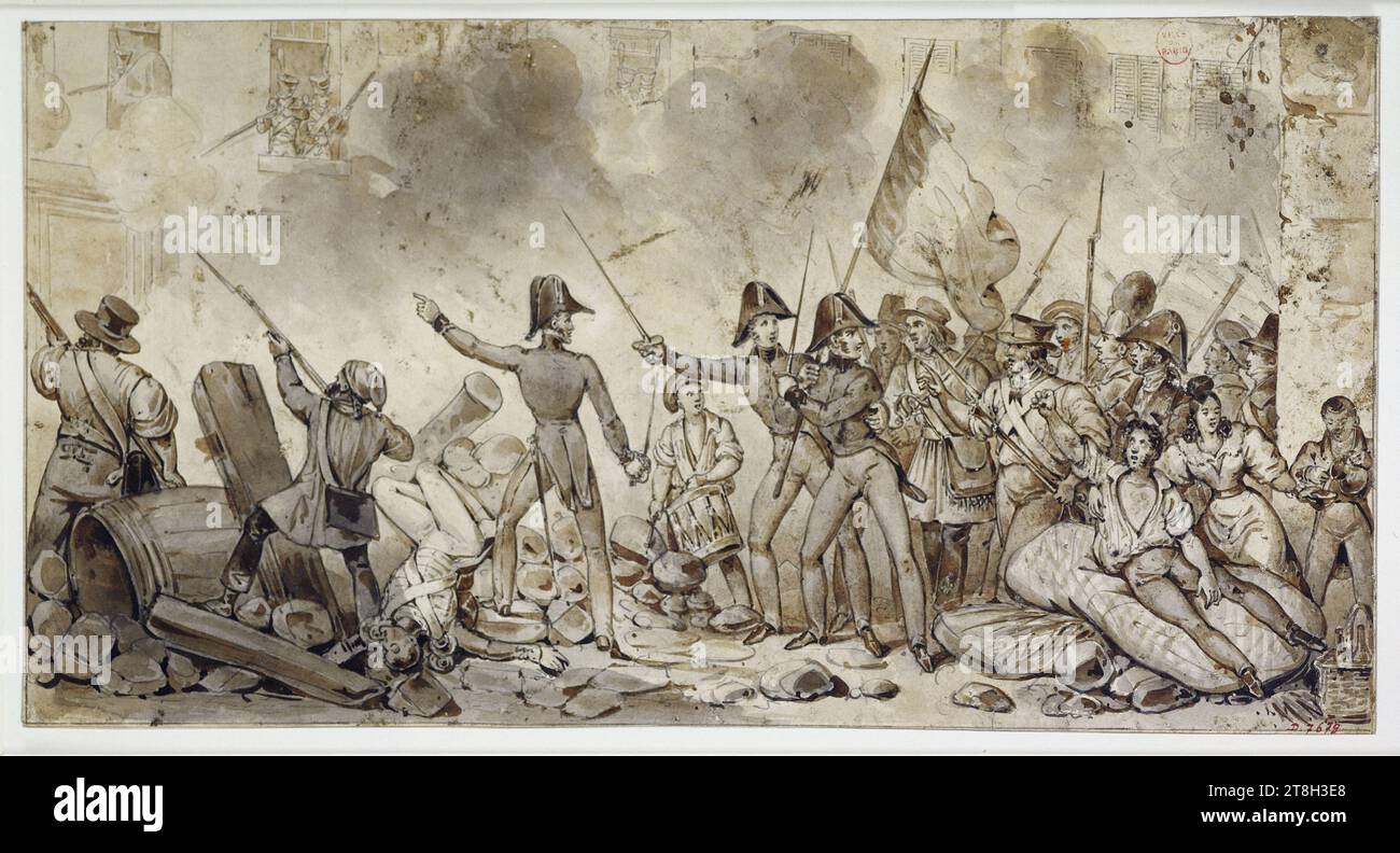 Prise de la caserne Babylone en Juillet 1830, Adam, Victor (Jean-Victor ...