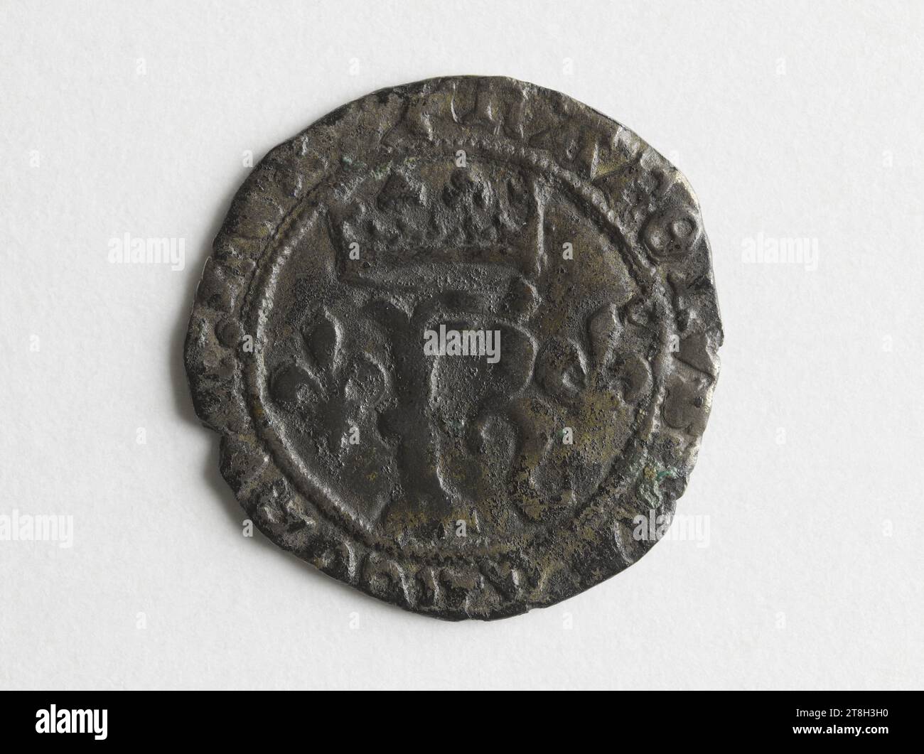 Small billon karolus of Charles VIII, 1488, Medal engraver, Array ...