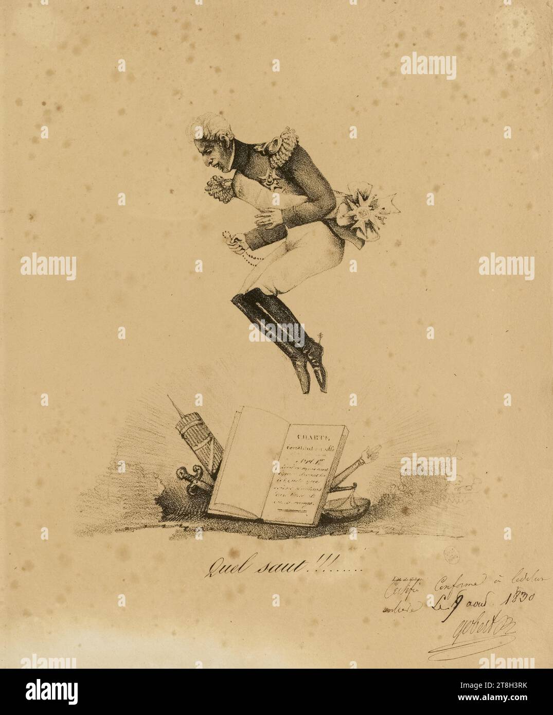 What a jump!!!..., Draftsman-lithographer, Gobert, Printer-lithographer ...
