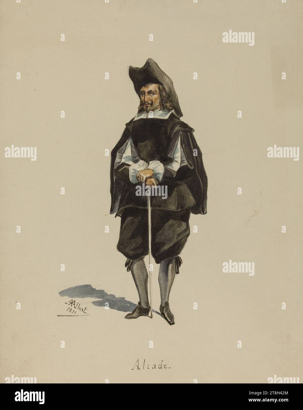 Alcade, Albert, Alfred, Draughtsman, 1871, 3rd quarter 19th century ...