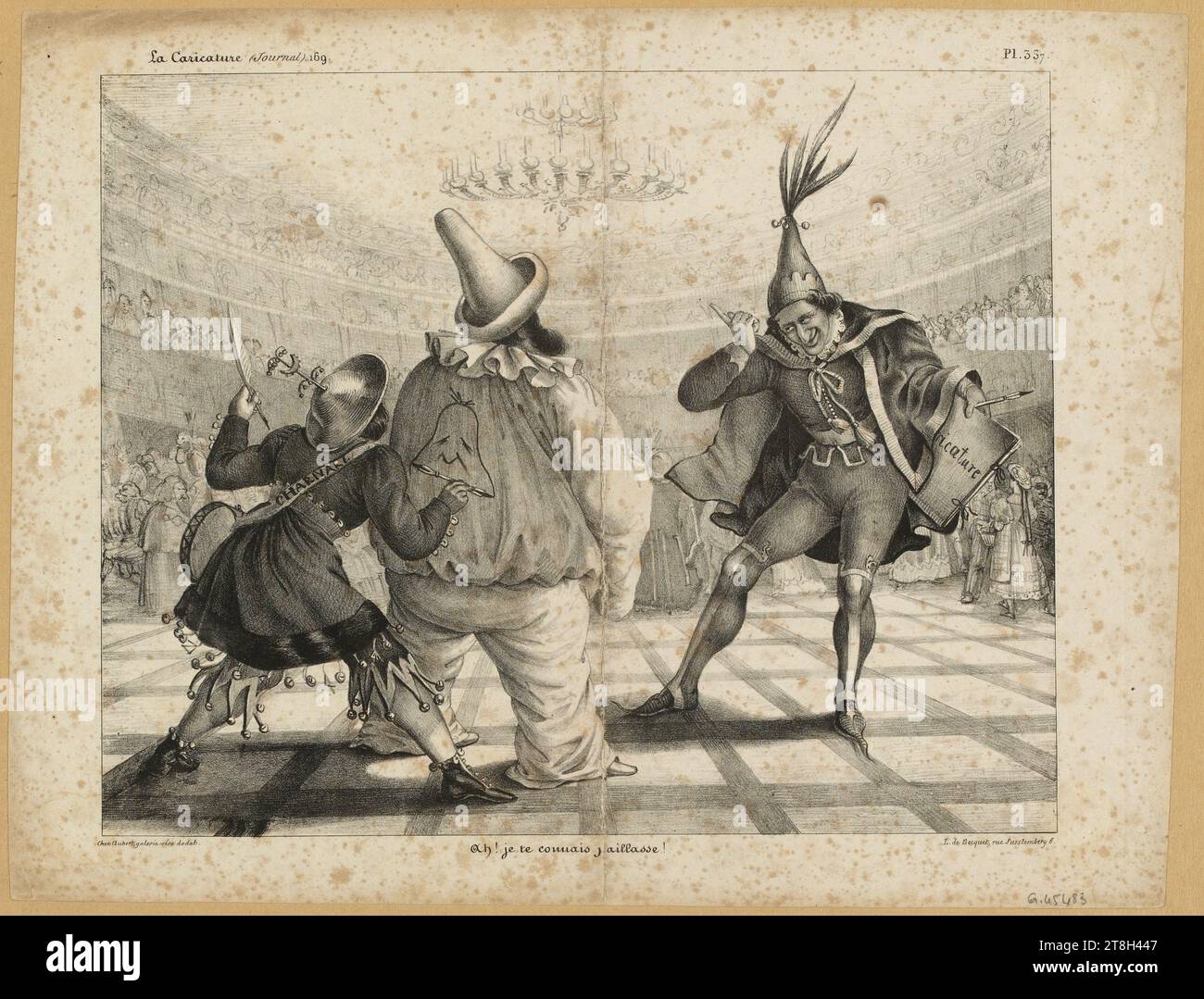 Pl. 357, ah! I know you paillasse!, Draftsman-lithographer, Imprimerie ...