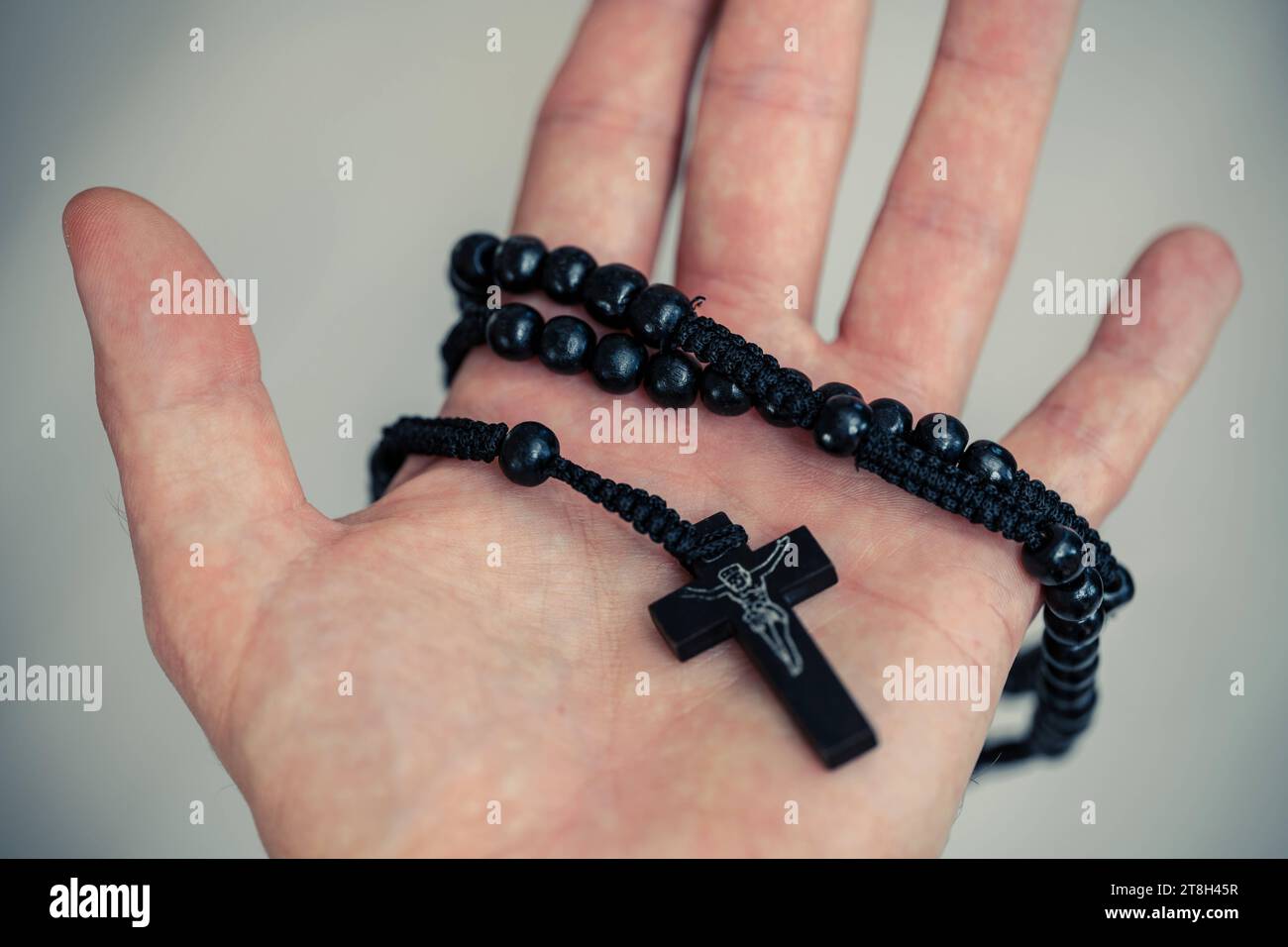 Augsburg, Bavaria, Germany - November 20, 2023: Rosary and Christian ...