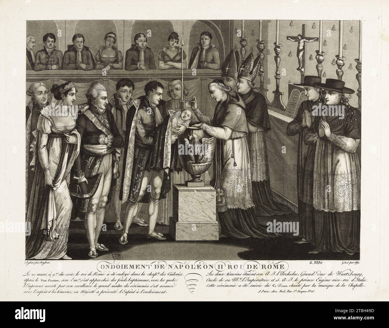 Undulation of Napoleon II King of Rome, Alix, Engraver, Rousseau ...