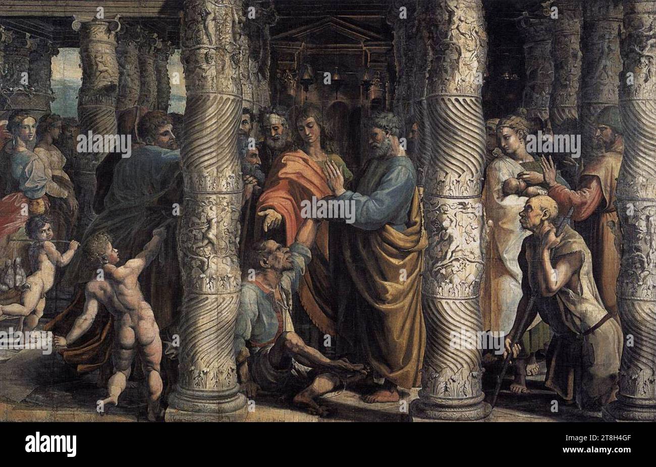 V&A - Raphael, The Healing of the Lame Man (1515 Stock Photo - Alamy