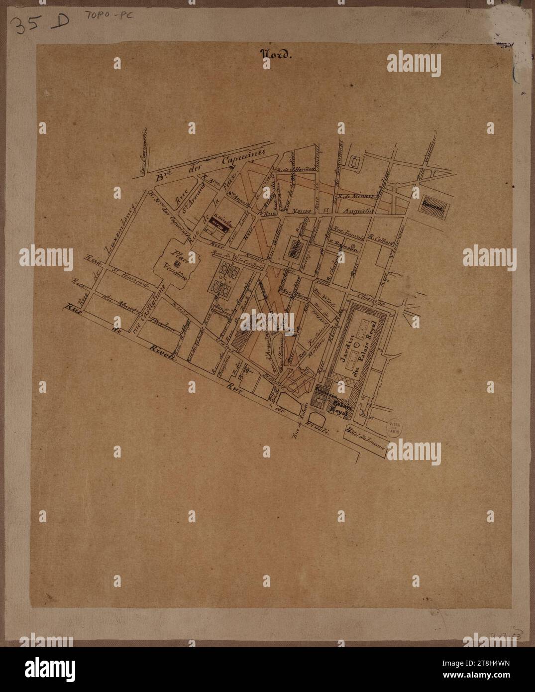 Neighborhood map with the layout of new streets including avenue de l ...
