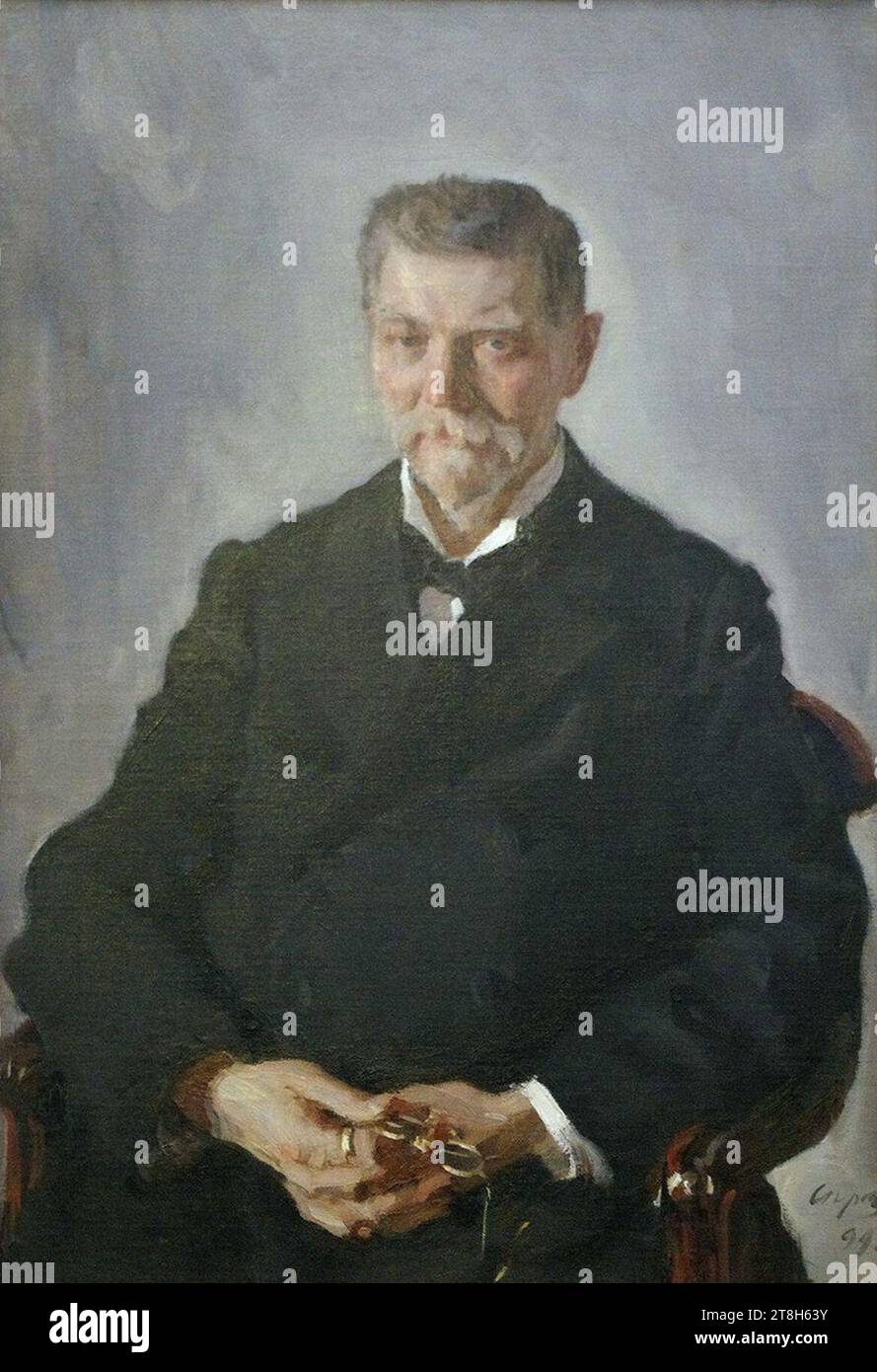 V.A. Bakhrushin by V.Serov (1899, GIM Stock Photo - Alamy