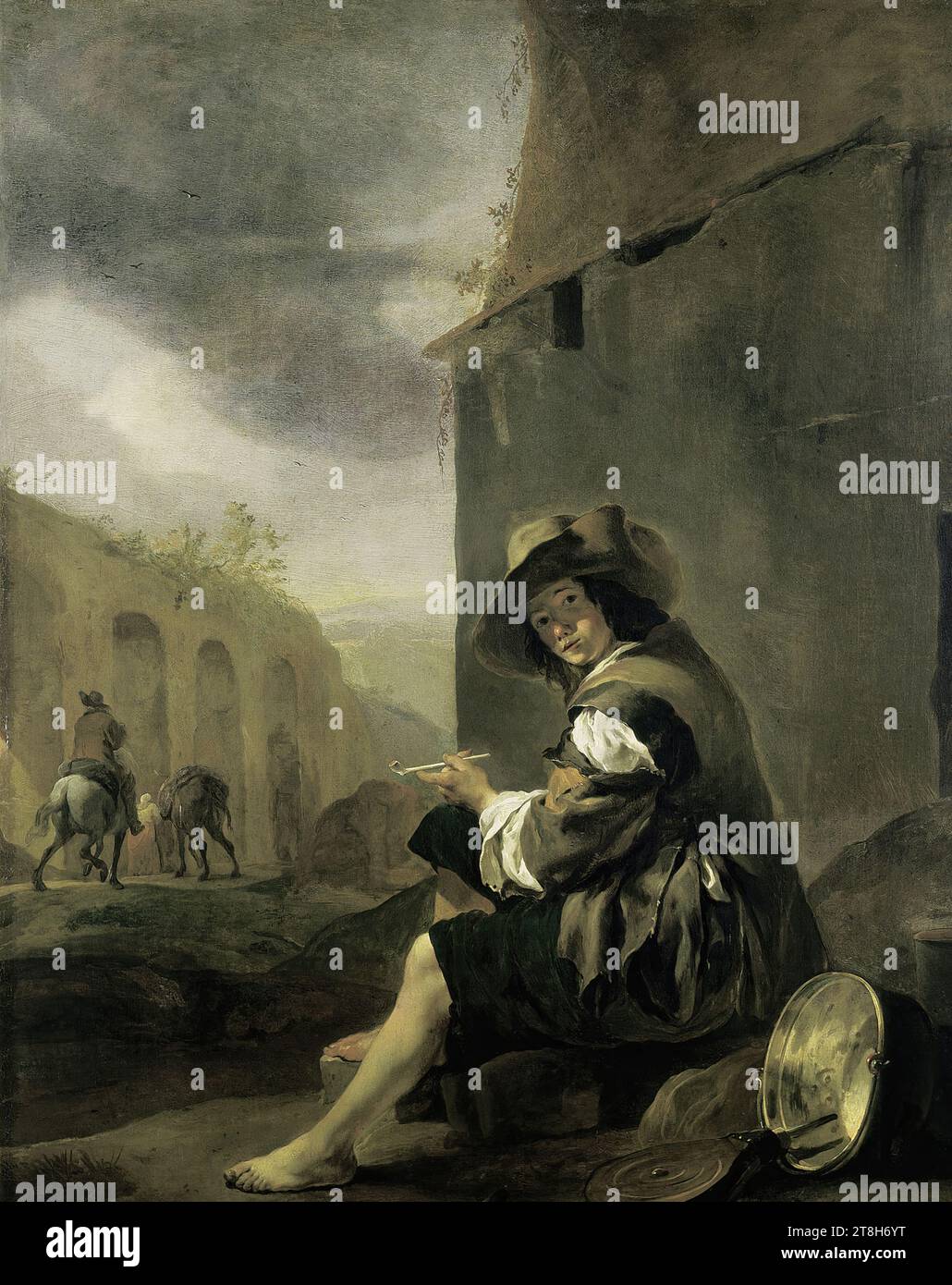 JAN BAPTIST WEENIX, Roman tinker, approx. 1656, dimensions, 79.0 x 63.0 ...