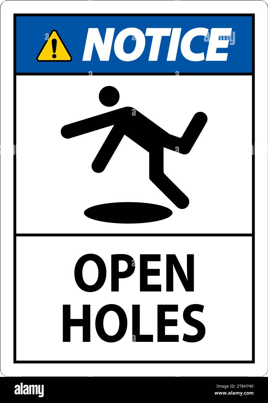 Notice Sign Open Holes Stock Vector Image & Art - Alamy