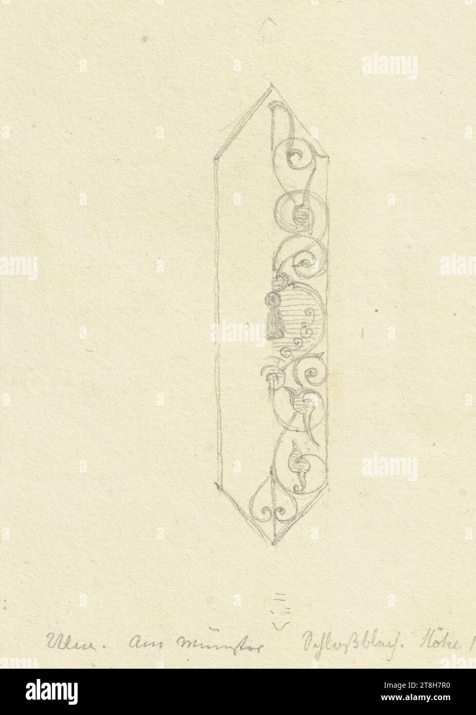 CARL THEODOR REIFFENSTEIN, lock plate at the Ulm Minster, August 21 ...