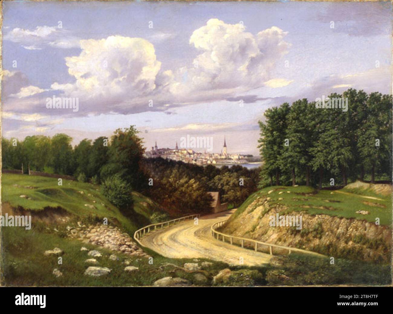 Vaade Tallinnale Narva maantee, Ernst Hermann Schlichting Stock Photo ...