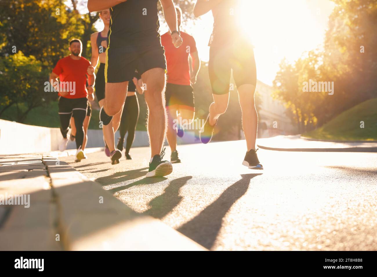 Sportive female legs running on hi-res stock photography and images - Alamy