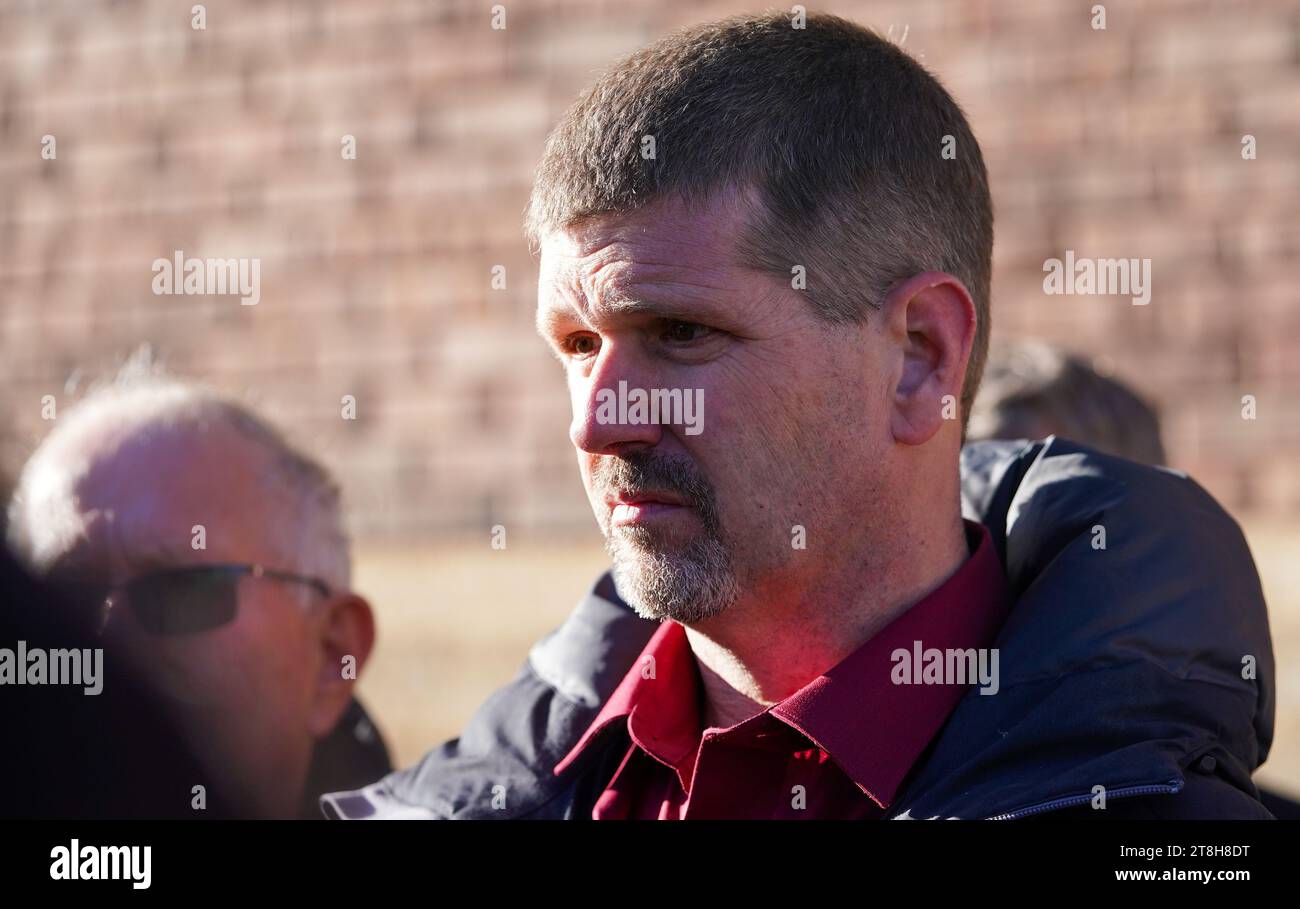 Battleford, Canada. 20th Nov, 2023. Tyler Mack, brother of Cindy MacKay ...