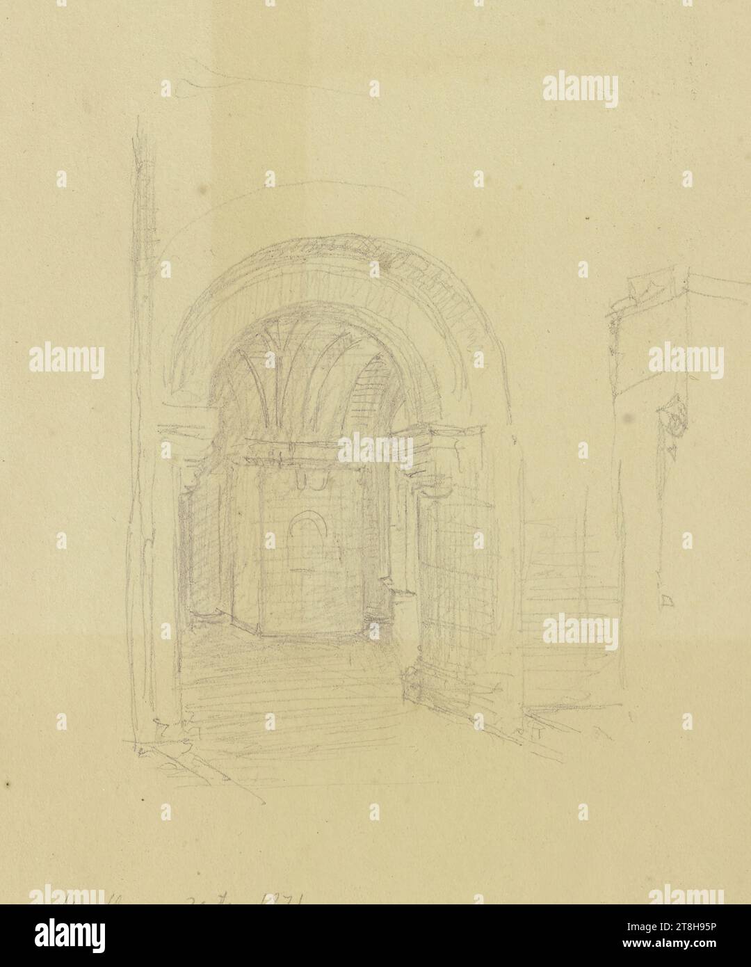 CARL THEODOR REIFFENSTEIN, aisle section of the basilica of the ...