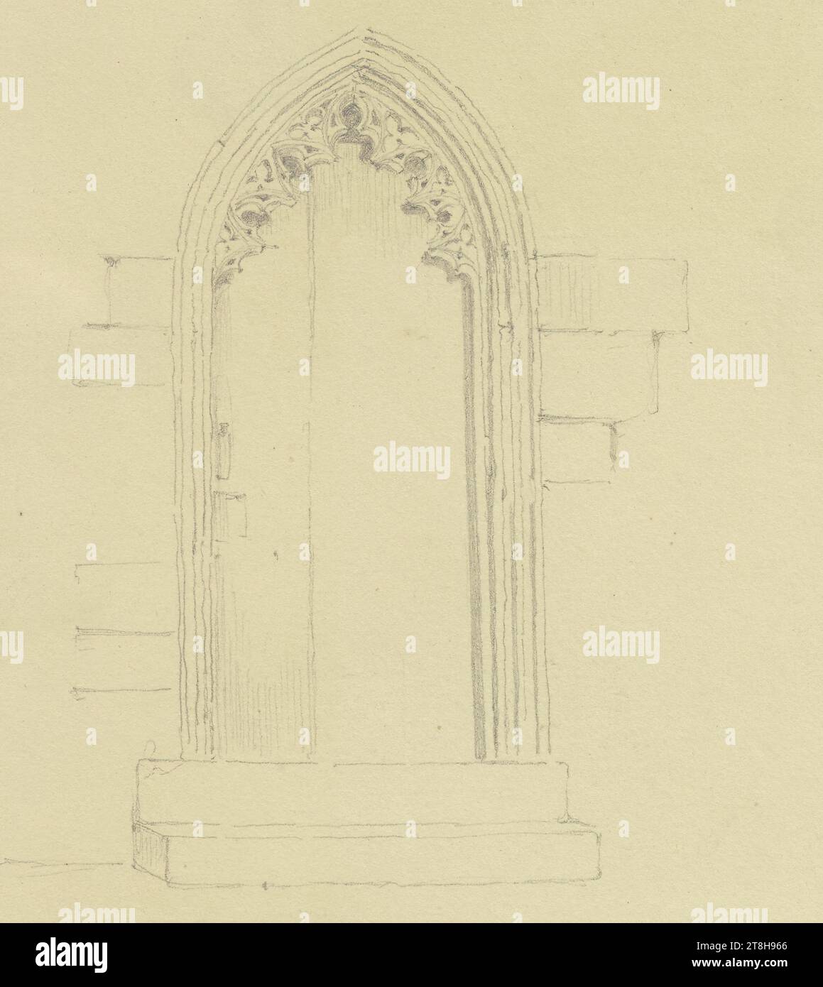 CARL THEODOR REIFFENSTEIN, portal of the Maulbronn monastery, August 13 ...