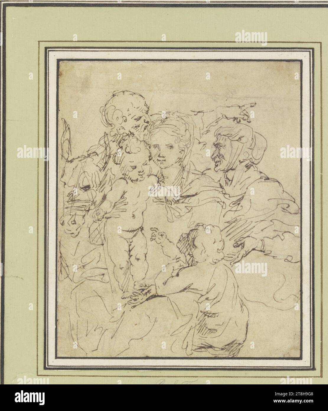RAYMOND LA FAGE, The Holy Family with Saint Elizabeth and the boy John ...