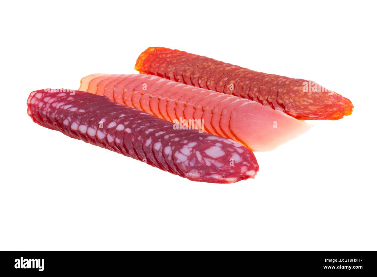 cold cuts isolated on white background Stock Photo - Alamy