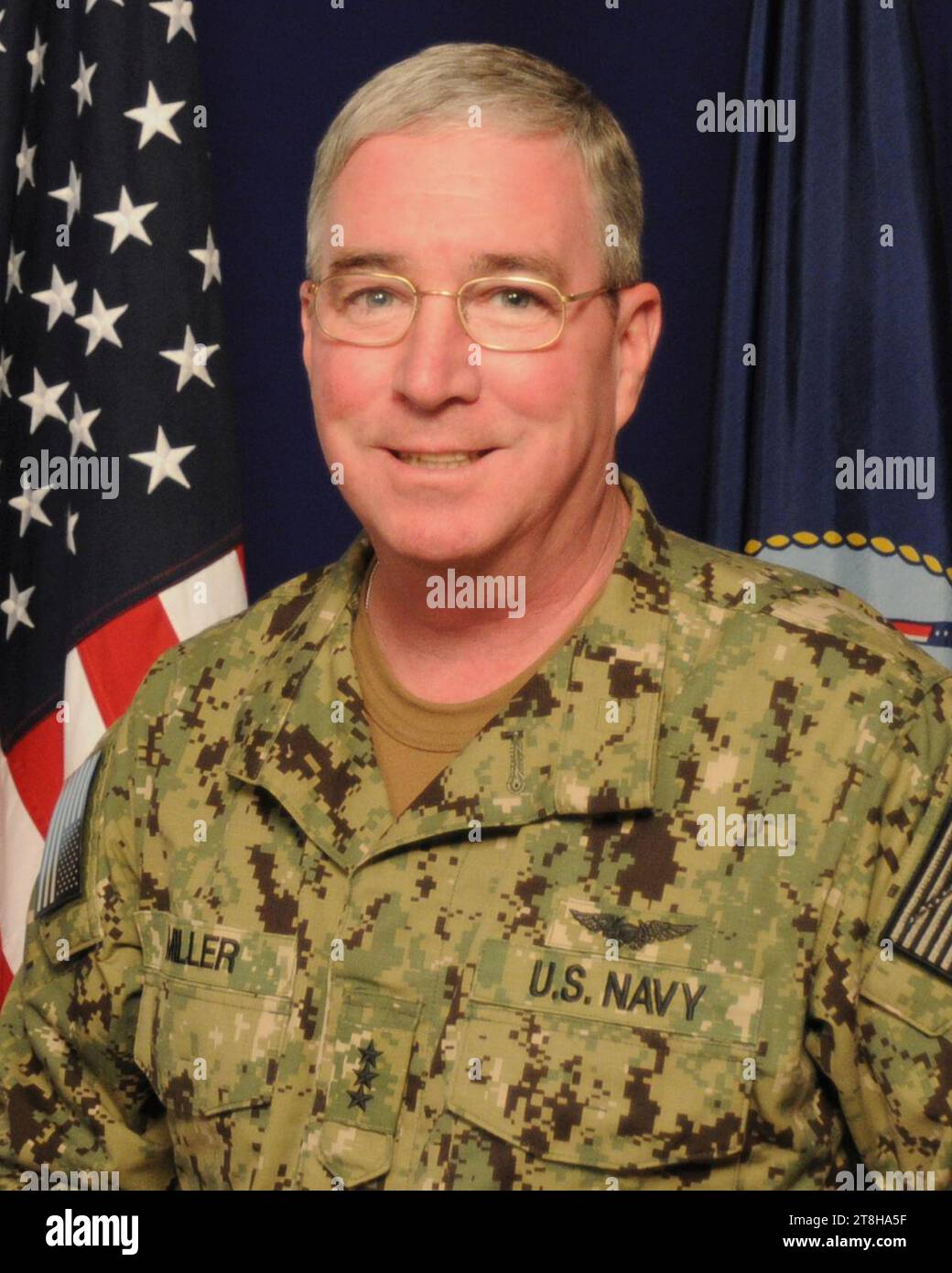 VADM John W. Miller camo Stock Photo - Alamy