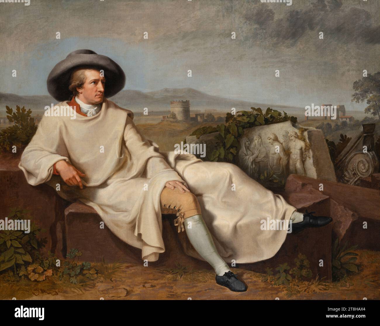 JOHANN HEINRICH WILHELM TISCHBEIN, Goethe in the Roman Campagna, 1787 ...