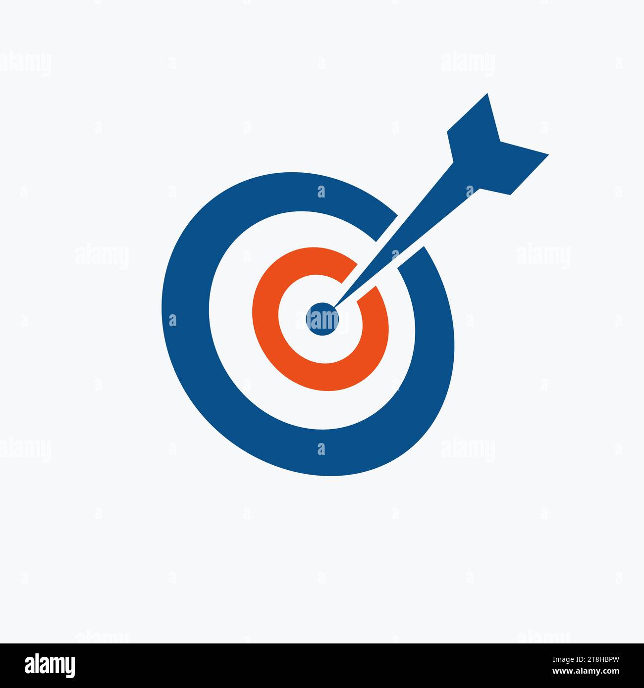 Arrow Target Icon. Bow Target Symbol Stock Vector Image & Art - Alamy