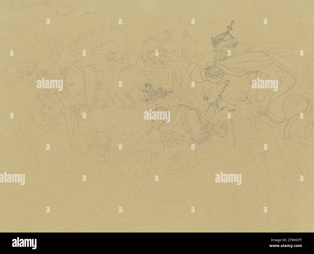 FERDINAND FELLNER, King Charles's Sea Voyage, sheet, 222 x 294 mm ...