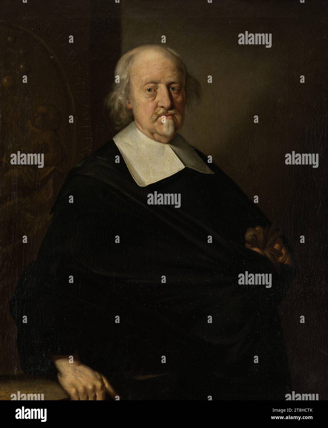 JOHANN HEINRICH ROOS, portrait of a 63-year-old man, 1668, dimensions ...