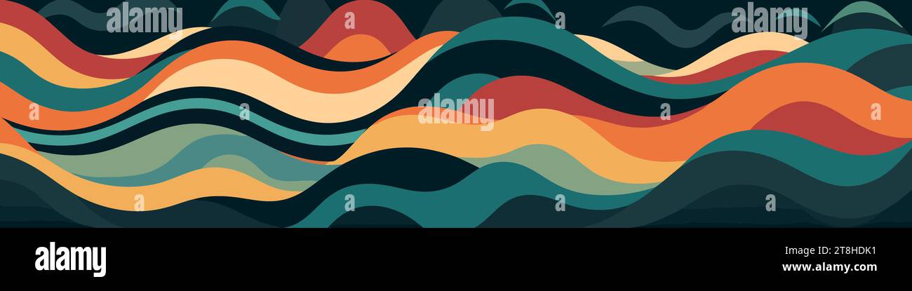 Dynamic wavy background. Elegant colorful trendy background. Vintage ...
