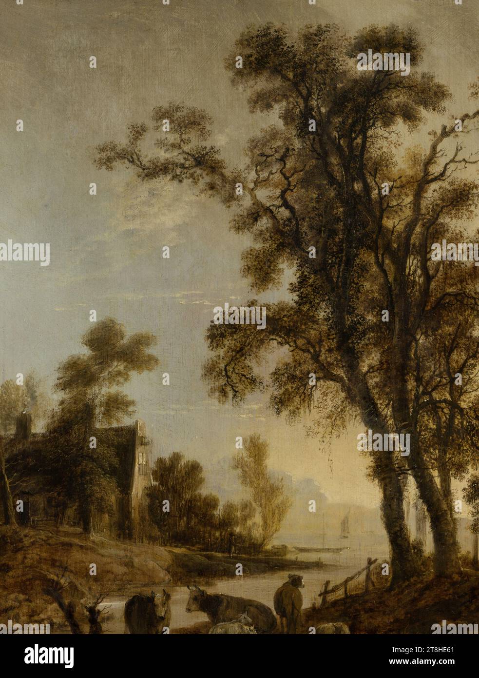 AERT VAN DER NEER, river bank with cows, approx. 1645 - 1650 ...