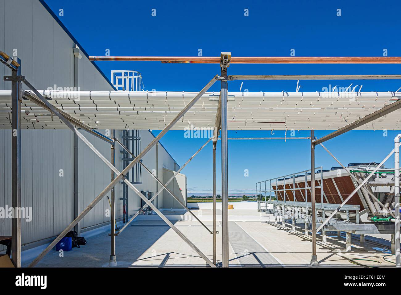 Brazed copper pipe and sleeve coming from compressor housing on the ...