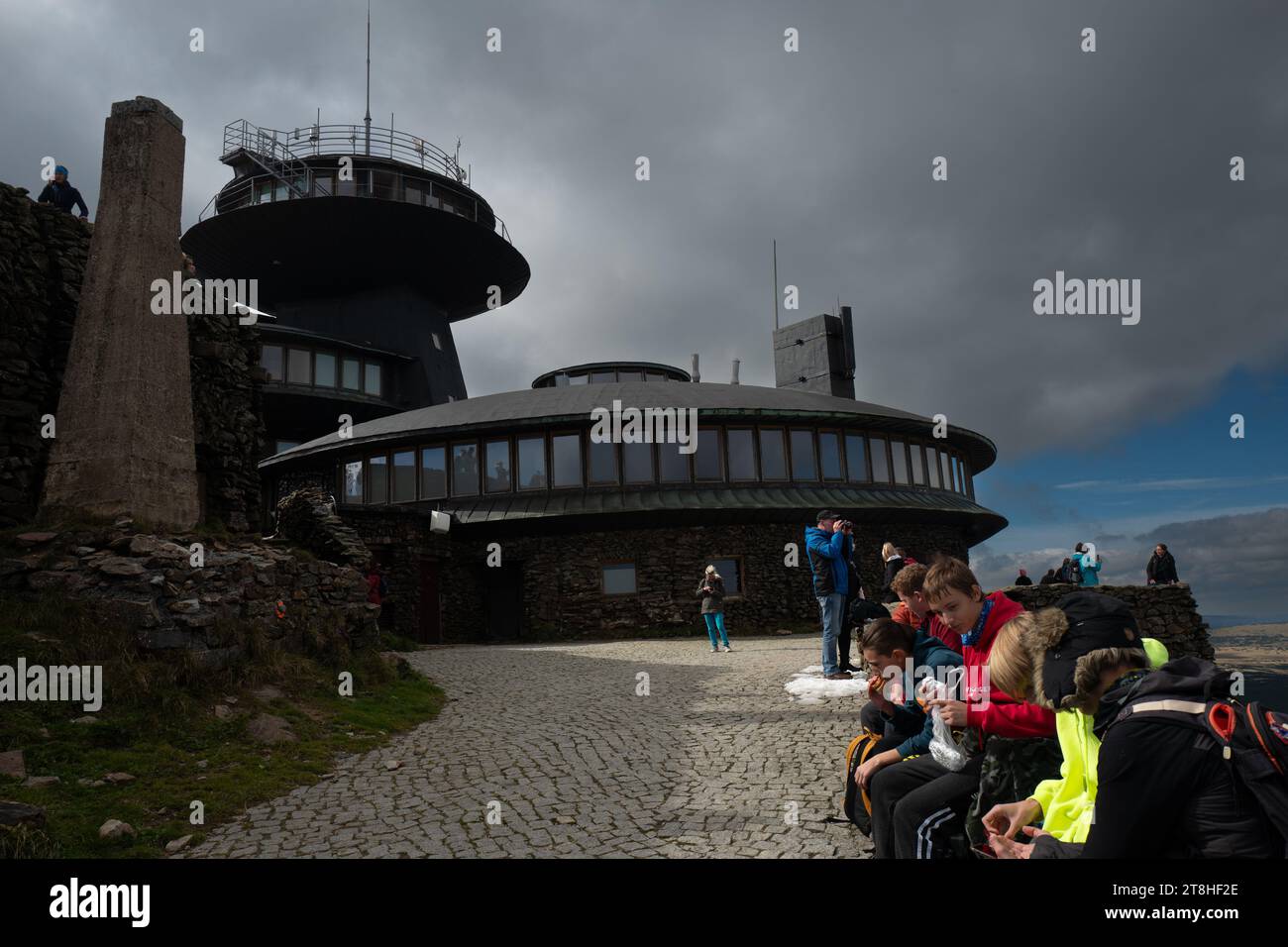 Karpacz, Sniezka Mountain, Poland September 23, 2022: High Mountain ...
