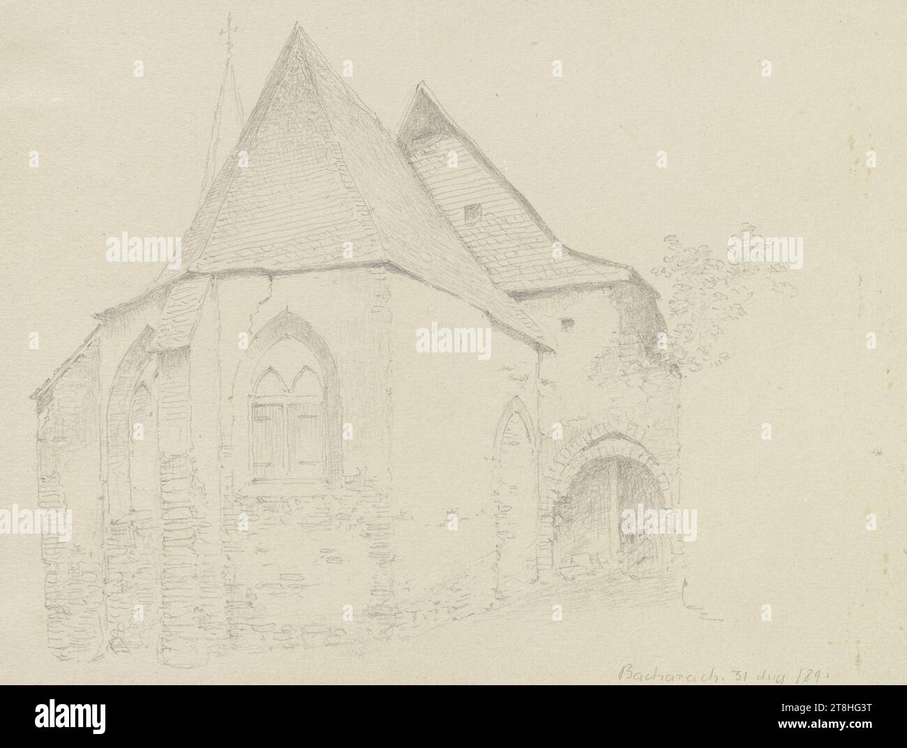 CARL THEODOR REIFFENSTEIN, Choir of the Holy Spirit Chapel in Bacharach ...
