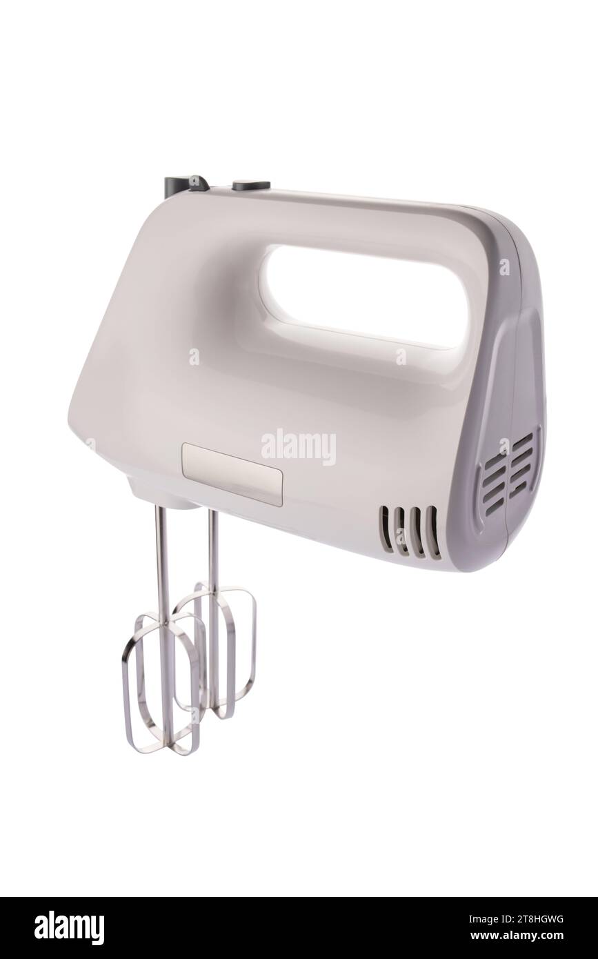 Electrical hand mixer isolated on a white background. Kitchen ...