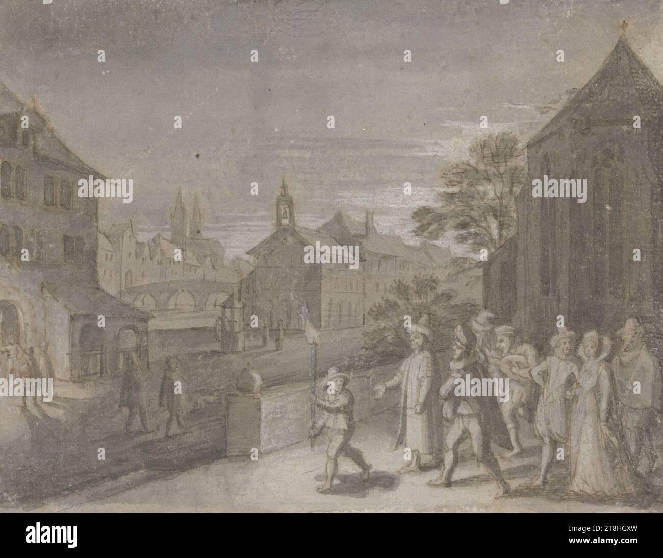 MATTHÄUS MERIAN D. Ä., monthly picture February, ca. 1622, sheet, 122 x ...