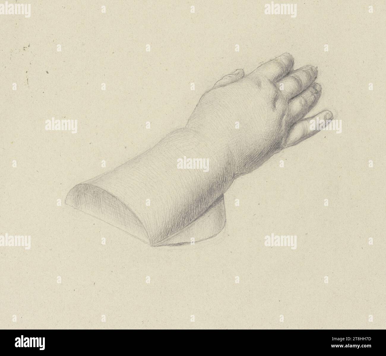KARL SANDHAAS, image of a right child's hand, sheet, 222 x 282 mm ...