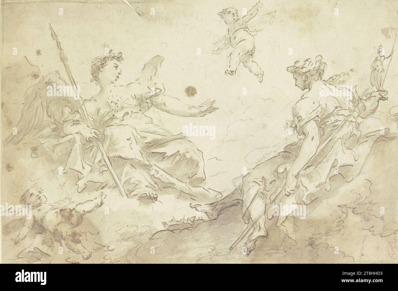 Two putti part hi-res stock photography and images - Alamy