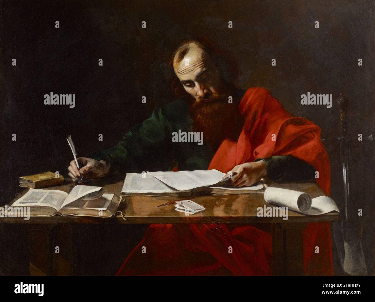 Saint paul writing his epistles hi-res stock photography and images - Alamy