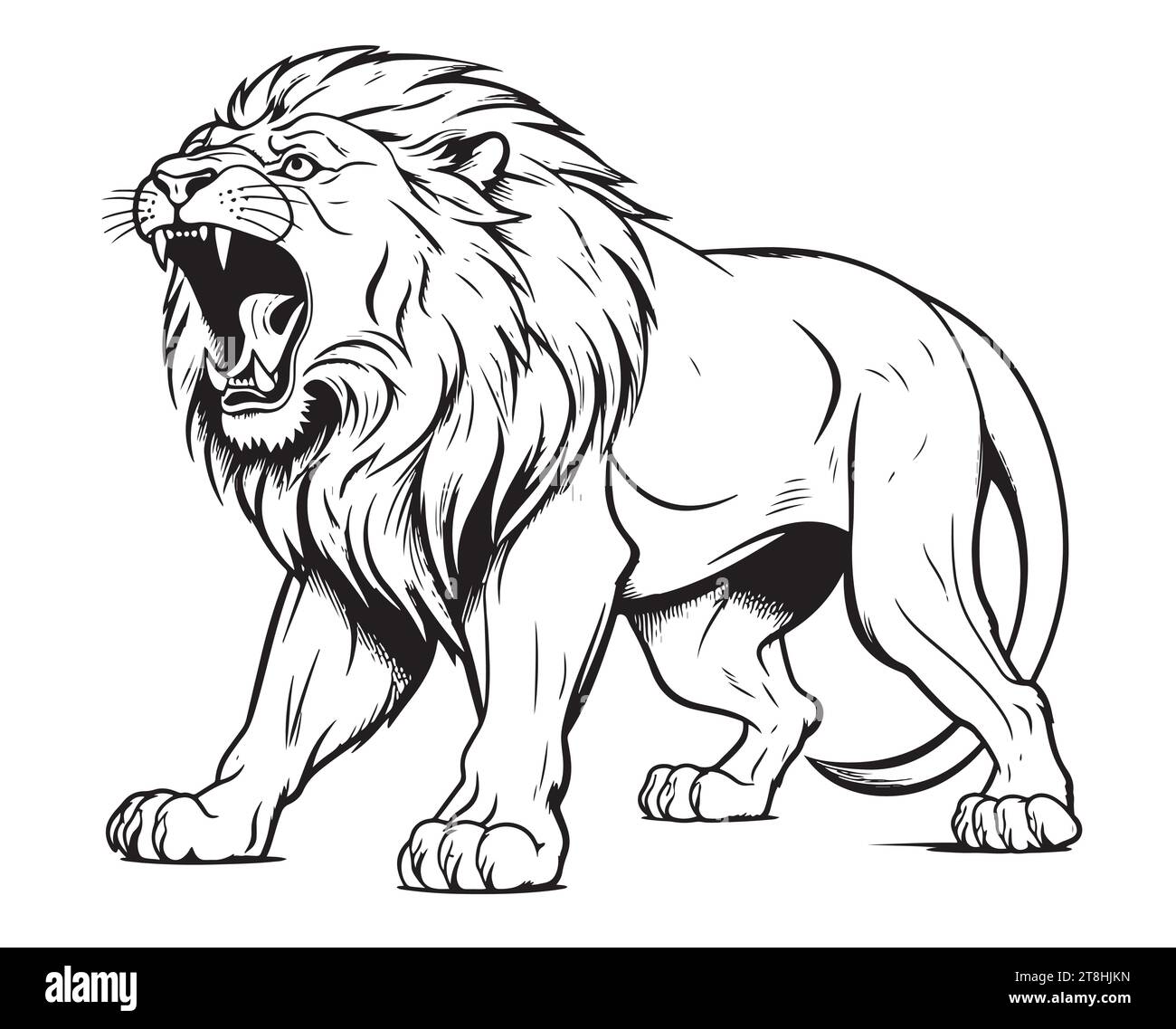 Roaring Lion Clip Art Black And White