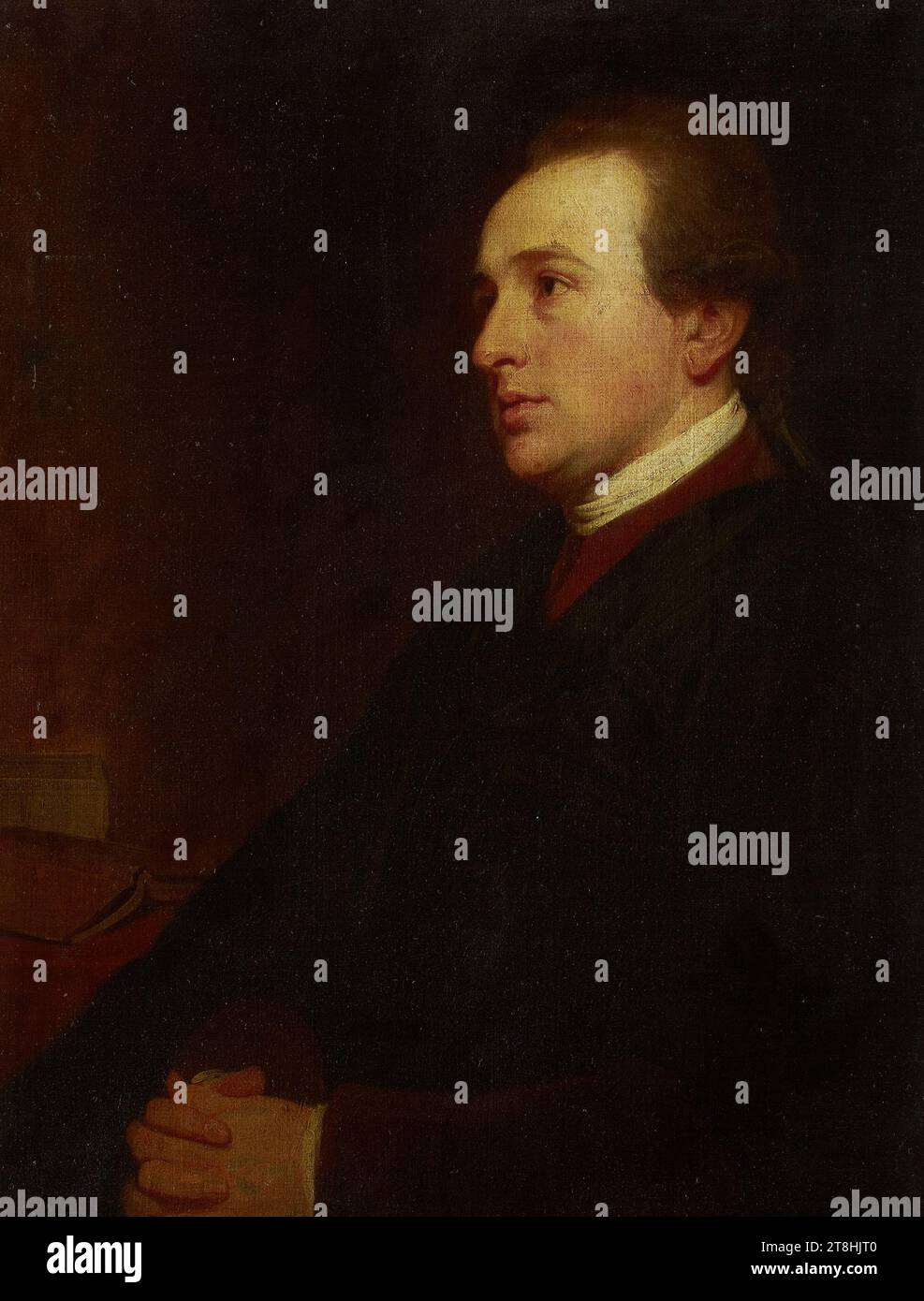 GEORGE ROMNEY, Portrait of a young man at his reading table, 1775 ...