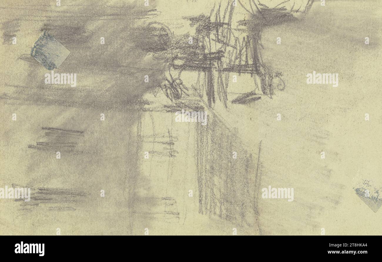 ADOLPH VON MENZEL, uninterpreted representation, approx. 1876, sheet ...