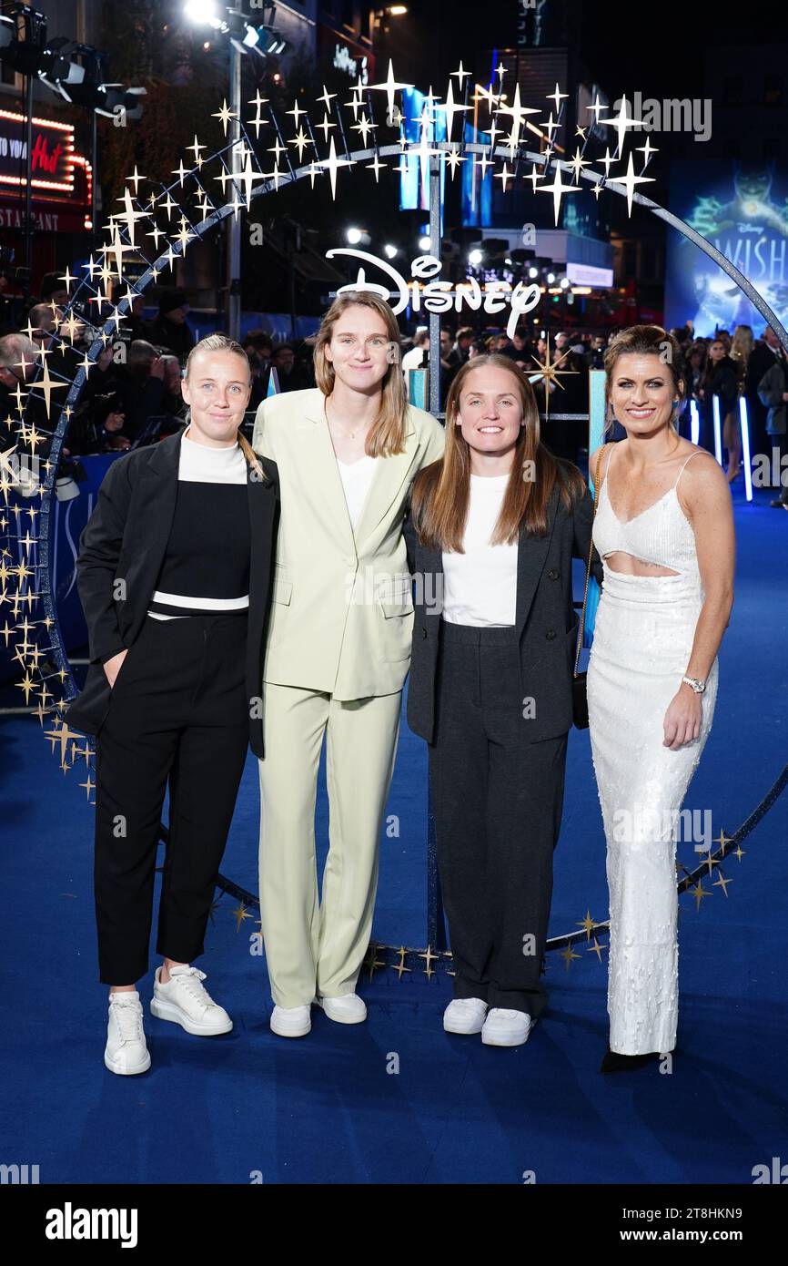 (left to right) Beth Mead, Vivianne Miedema Kim Little and Karen Carney ...