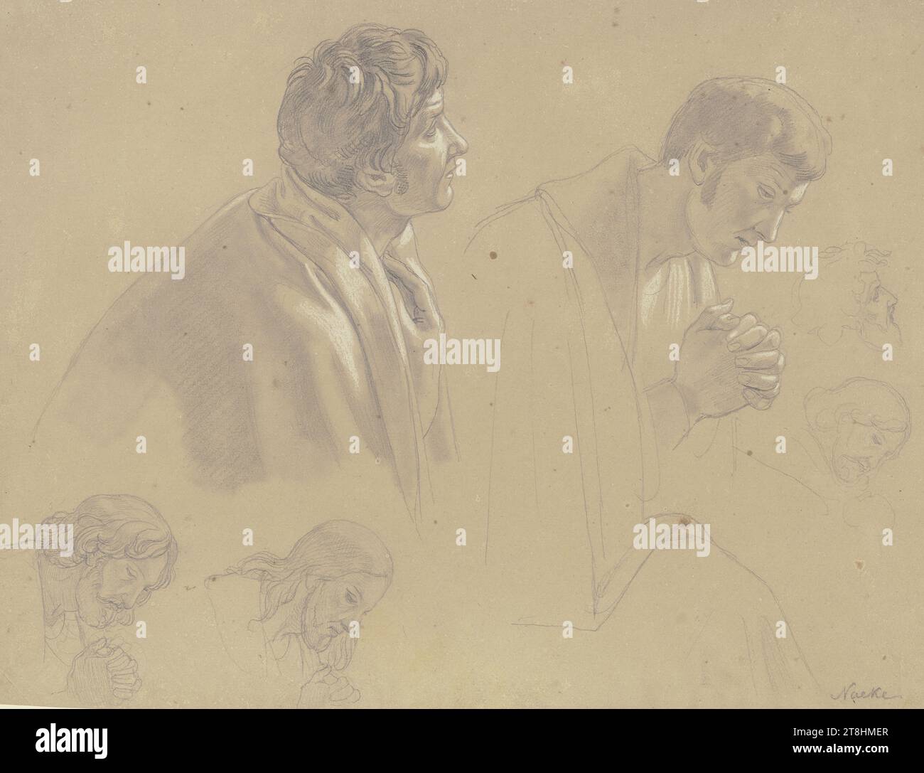 Bowed heads praying hi-res stock photography and images - Alamy