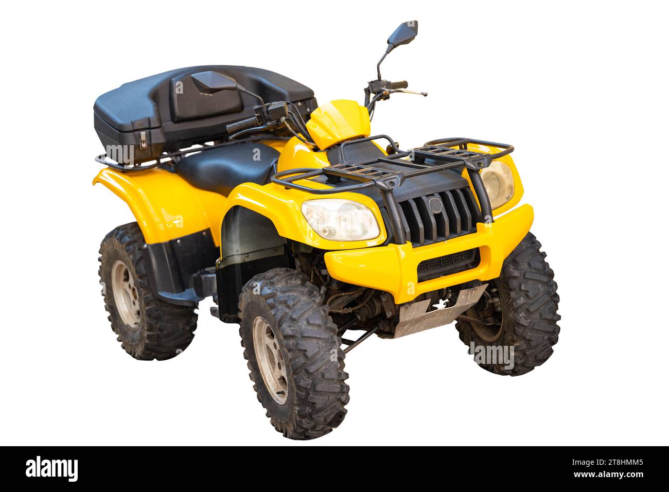ATV isolated on white background Stock Photo - Alamy