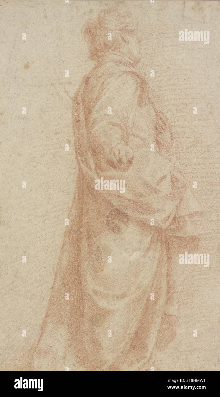 FEDERICO BAROCCI ?, robed figure in a slight bottom view to the right ...