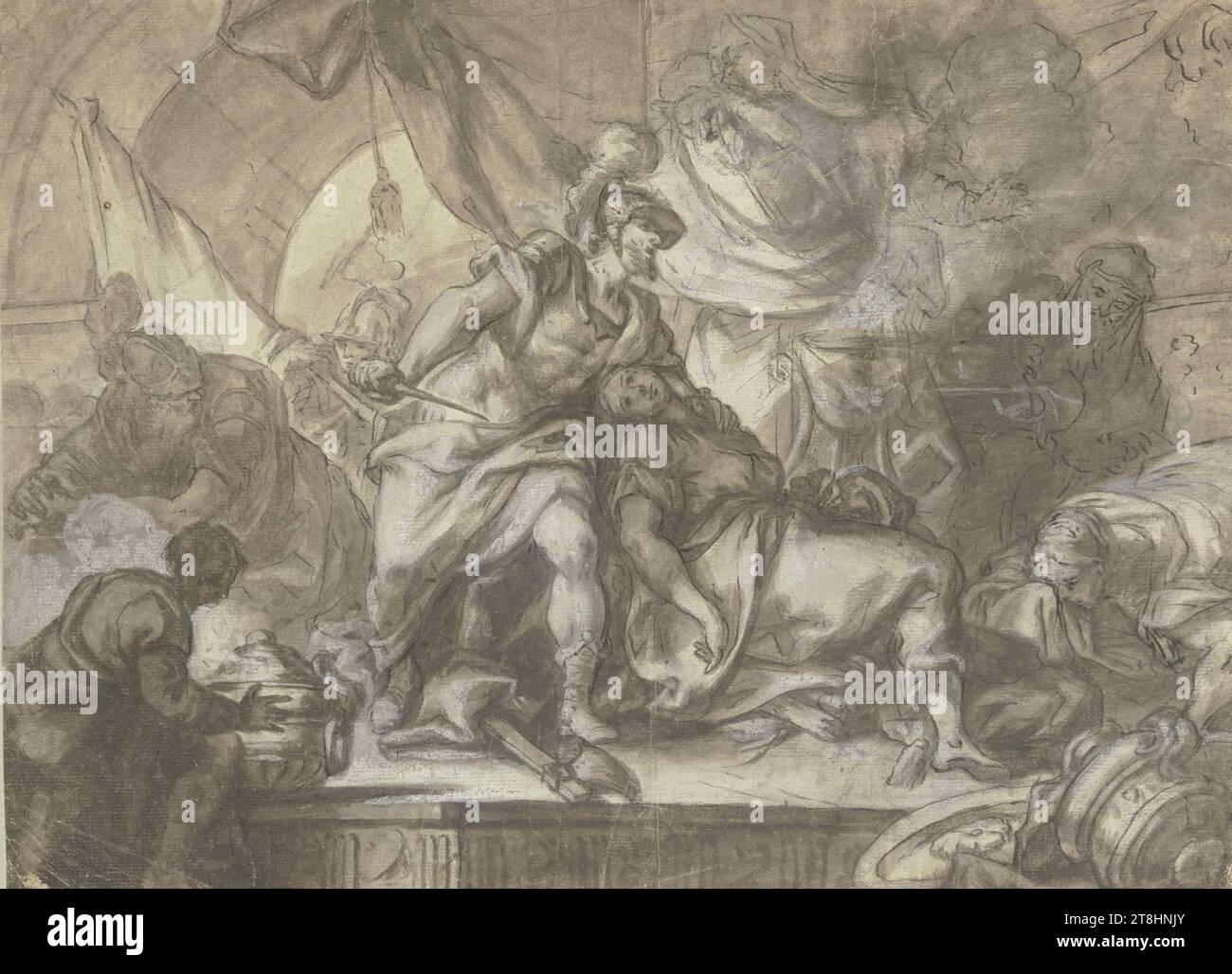 NICOLAS POUSSIN ?, The Sacrifice of Iphigenia, approx. 1680 - 1700 ...