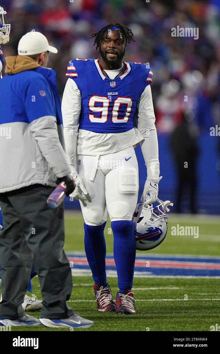 Buffalo Bills defensive end Shaq Lawson (90) during an NFL football ...