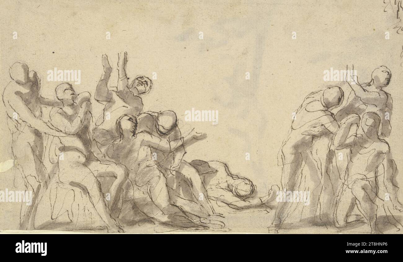NICOLAS POUSSIN circle, The Death of Socrates, ca. 1640 - 1650, sheet ...
