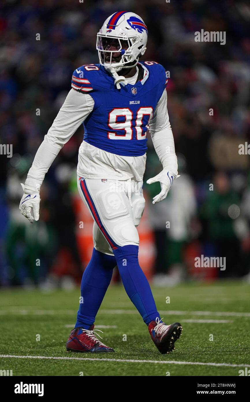 Buffalo Bills defensive end Shaq Lawson (90) during an NFL football ...