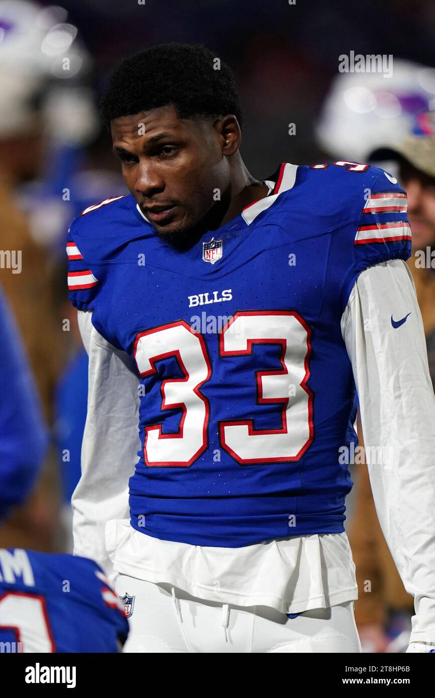 Buffalo Bills cornerback Siran Neal (33) during an NFL football game ...
