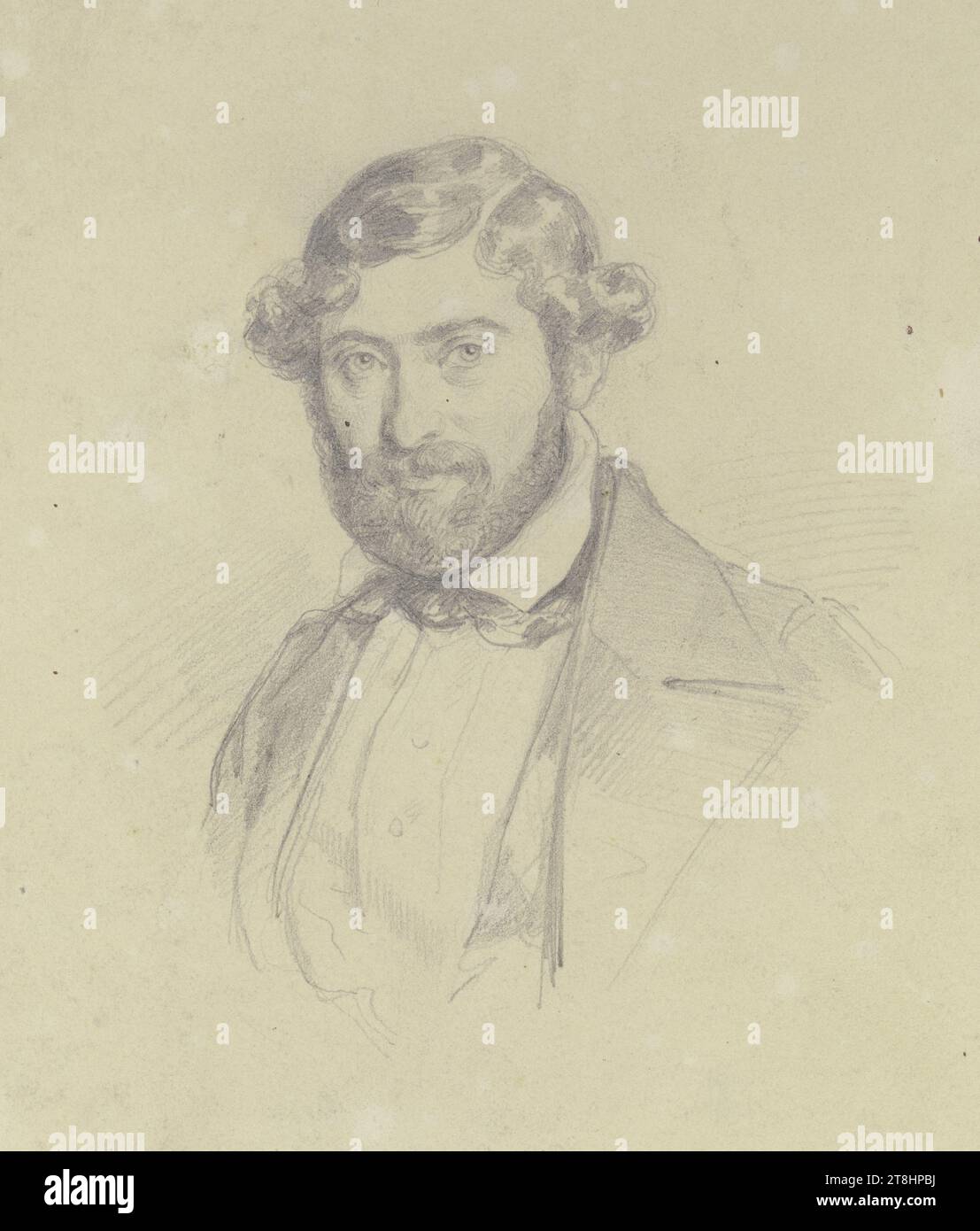 JAKOB BECKER, portrait of the musician Dresel from Geisenheim, sheet ...