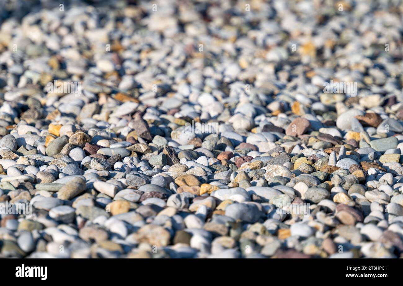 beautiful background of pebbles close up Stock Photo - Alamy